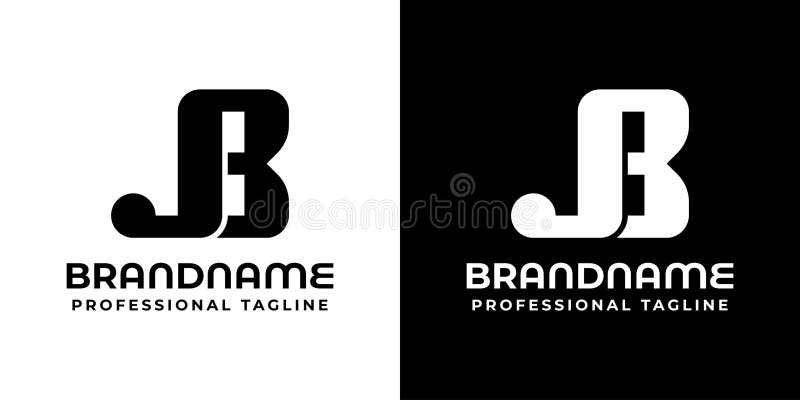 Letters JB Monogram Logo, Great for Multisector Company Branding Stock ...