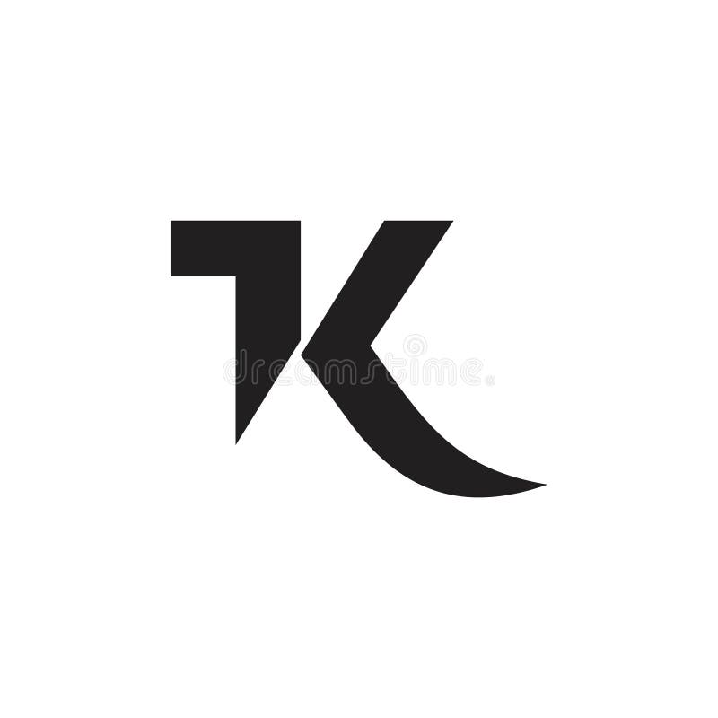 Letters 1k Simple Geometric Vector Stock Vector - Illustration of ...