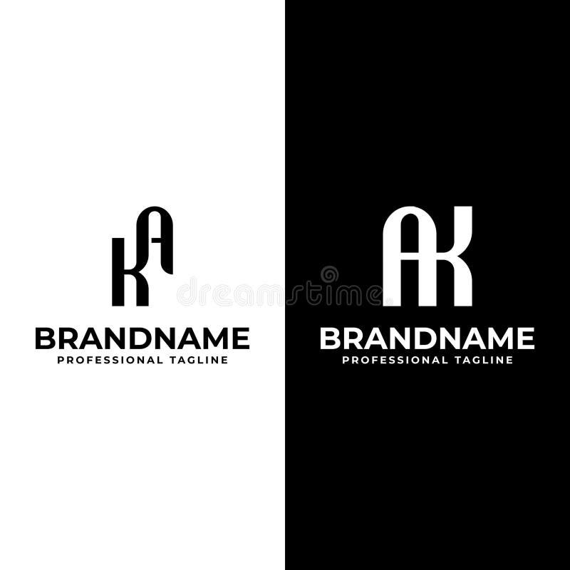 Letters KA and AK Monogram Logo, Suitable for Any Business with AK or ...