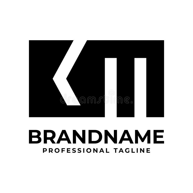 Letters KM Monogram Logo, Suitable for Any Business with KM or MK ...
