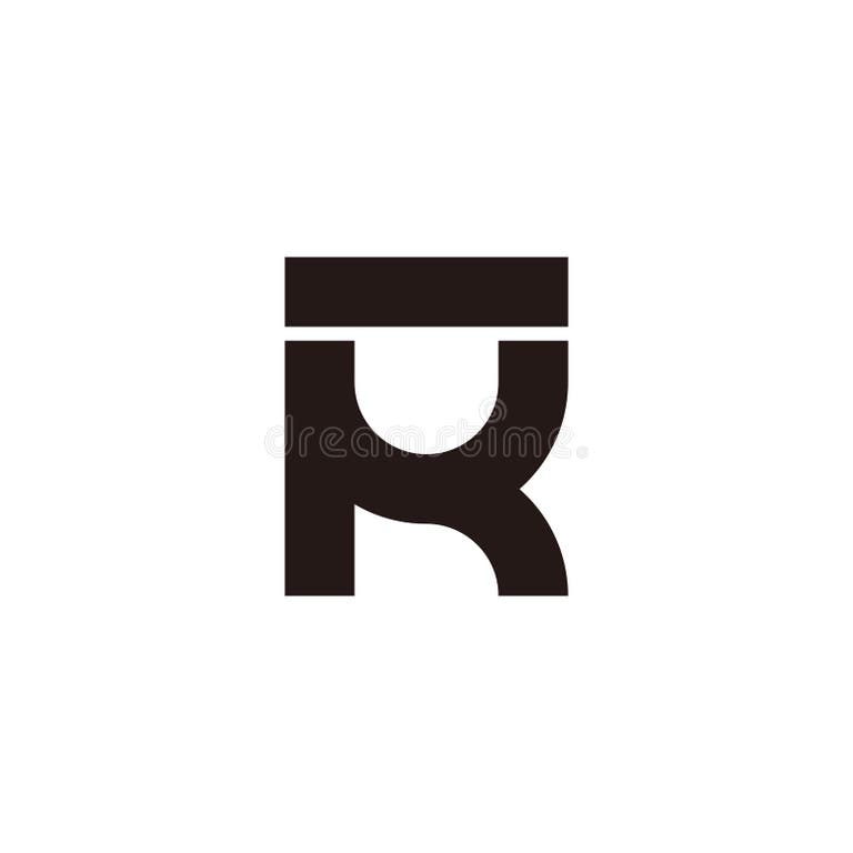 Letters Kur Simple Geometric Lines Logo Vector Stock Vector ...