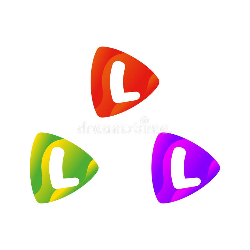 Letters L Logo Design Template Stock Vector - Illustration of doodle ...
