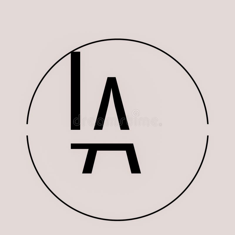 Letters LA stock illustration. Illustration of font - 270152857