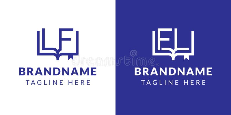 Letters LF and FL Book Logo, Suitable for Business Related To Book with ...