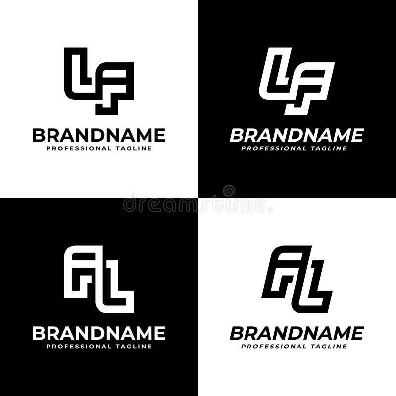 Letters LF and FL Monogram Logo, Suitable for Any Business with LF or ...
