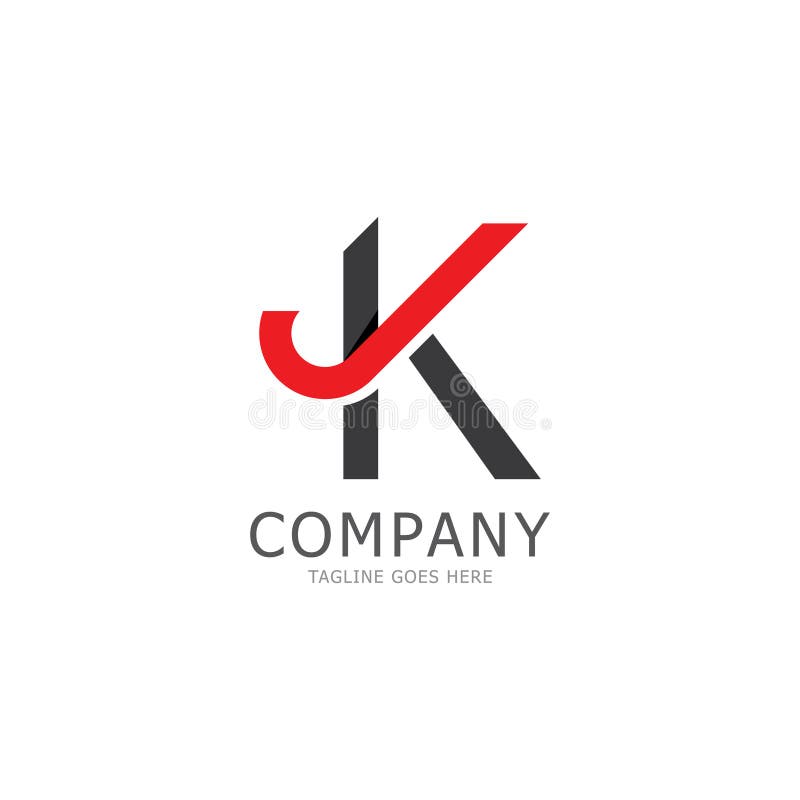 Letters Logo Jk Kj J and K Icon Vector Stock Vector - Illustration of ...