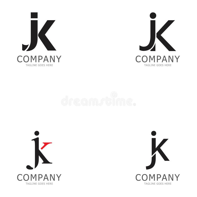 Letters Logo Jk Kj J and K Icon Vector Stock Vector - Illustration of ...