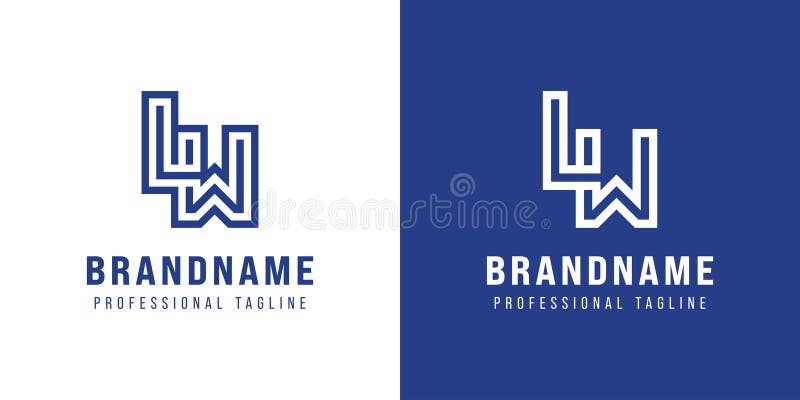 Letters LW Monogram Logo, Suitable for Any Business with LW or WL ...
