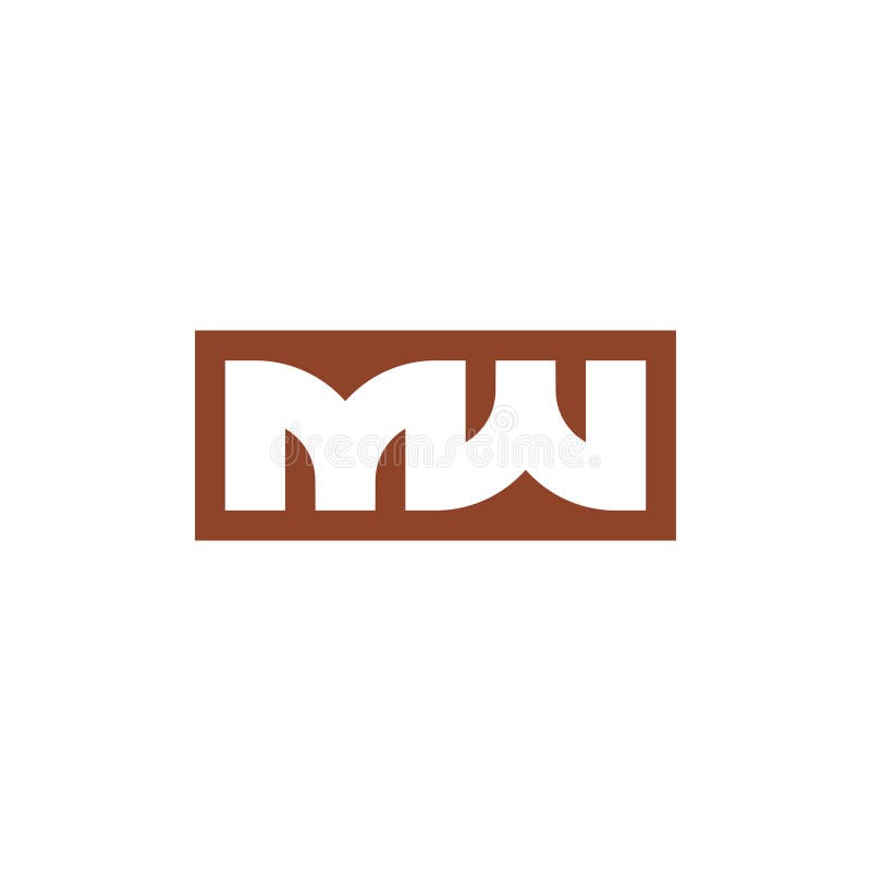 Letters M and W Mw Logo Symbol Stock Vector - Illustration of sign ...