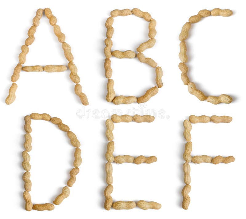 A Collection Of Letters From The Tree Stock Photo - Image of font ...