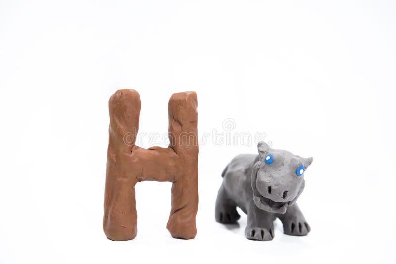 Letters Made from Play Clay with Some Visualizations Stock Image ...