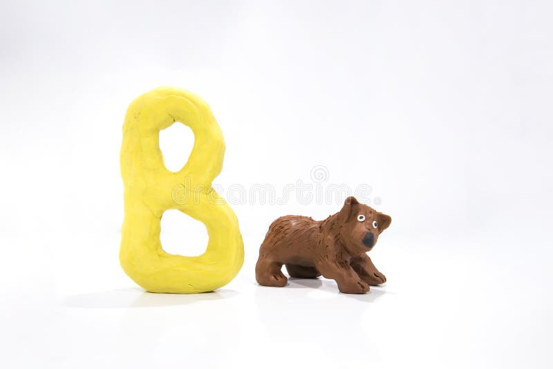 Letters Made from Play Clay with Some Visualizations Stock Photo ...
