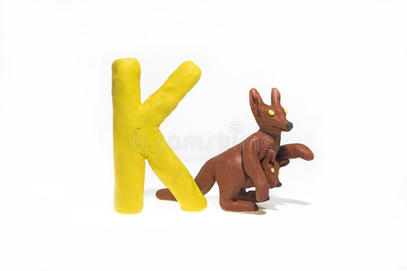 Letters Made from Play Clay with Some Visualizations. Stock Photo ...