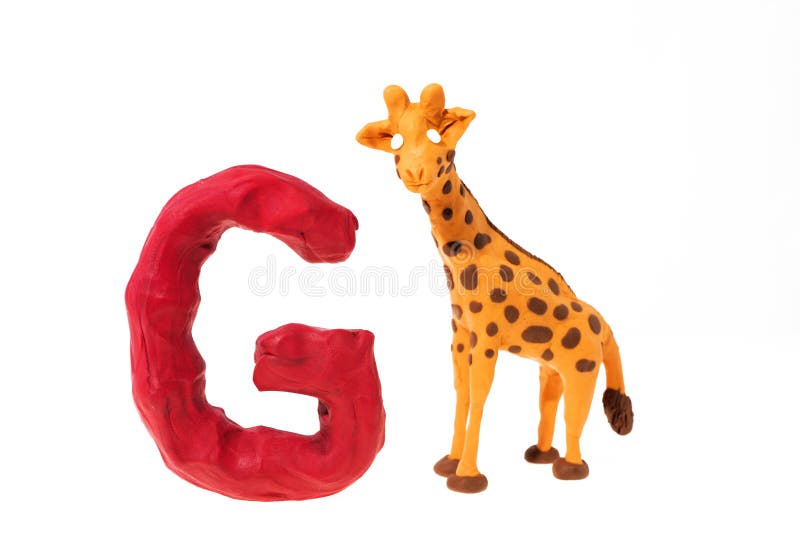 Letters Made from Play Clay with Some Visualizations. Stock Photo ...