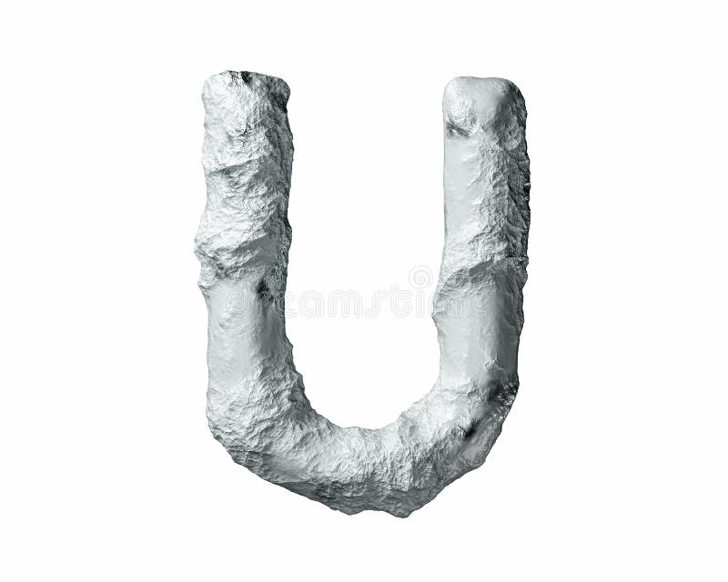 Letters Made of Rock and Clay Stock Illustration - Illustration of font ...