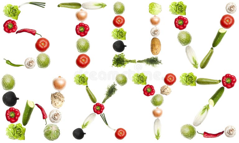 2,711 Vegetables Letters Stock Photos - Free & Royalty-Free Stock ...