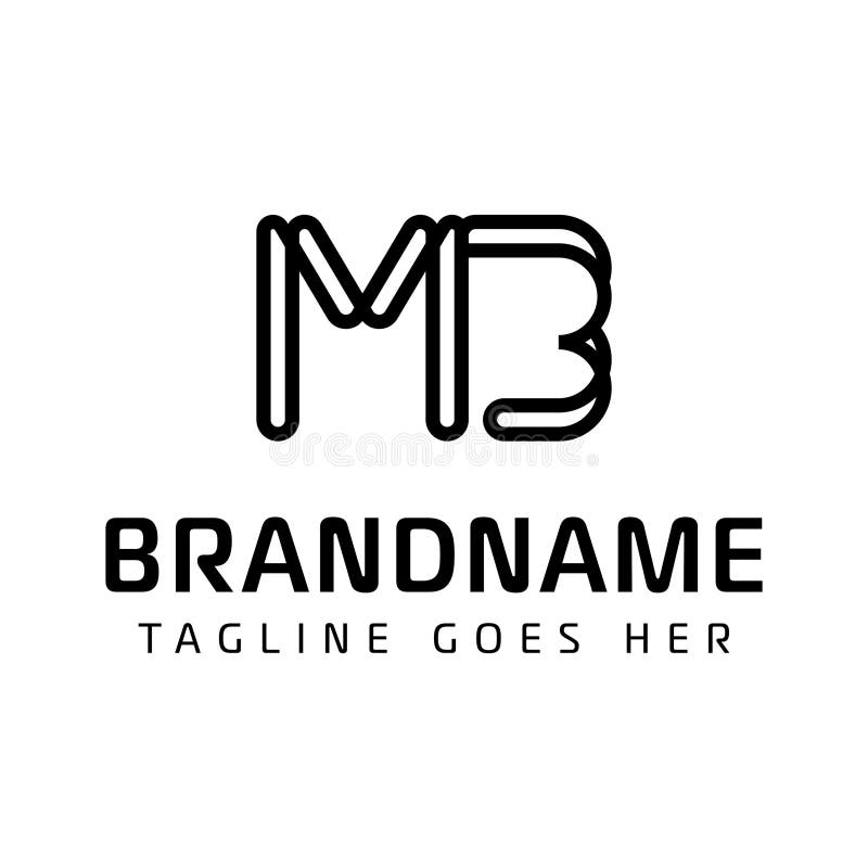 Letters MB Monogram Logo, for Business with MB or BM Initials Stock ...