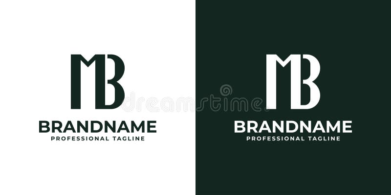 Letters MB Monogram Logo, Suitable for Any Business with BM or MB ...