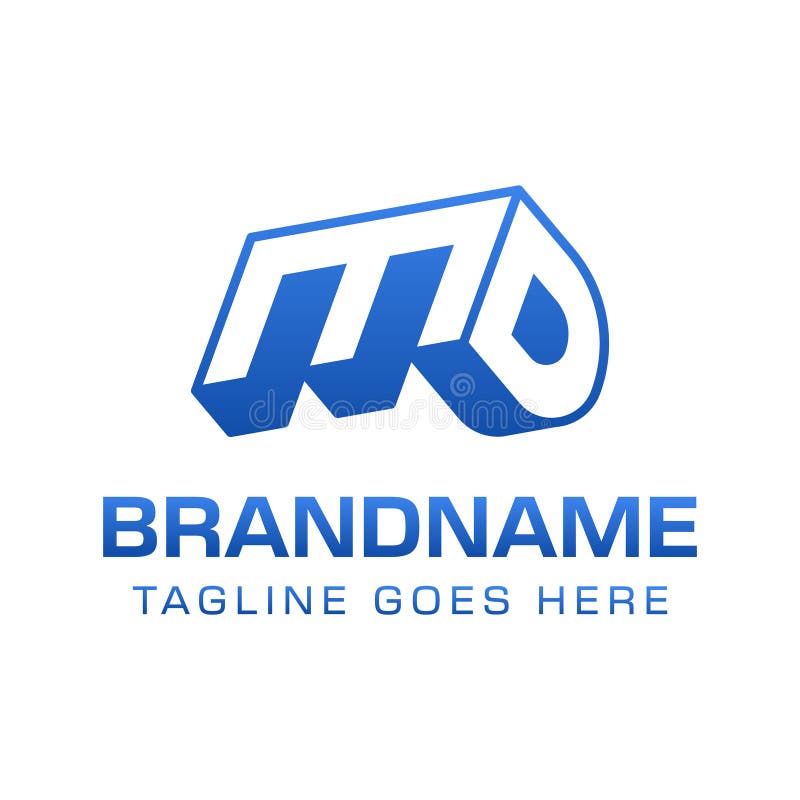Letters MD 3D Monogram Logo, Symbolizes Strength, Dynamism, and ...