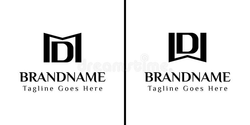 Letters MD and WD Monogram Logo, for Business with MD DM WD DW Initials ...