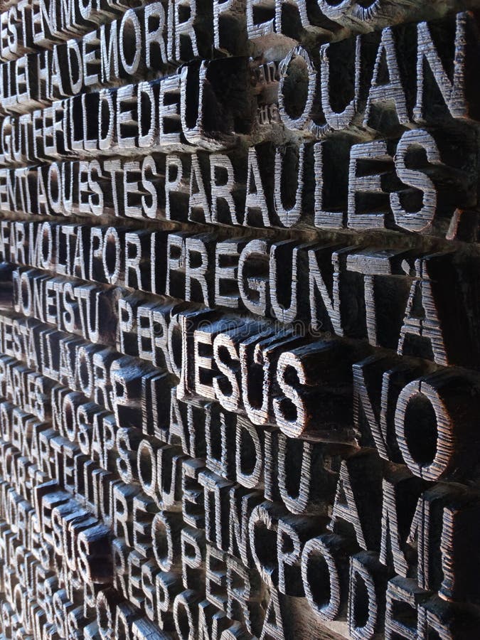 Letters in metal stock photo. Image of grey, door, jesus - 79938424