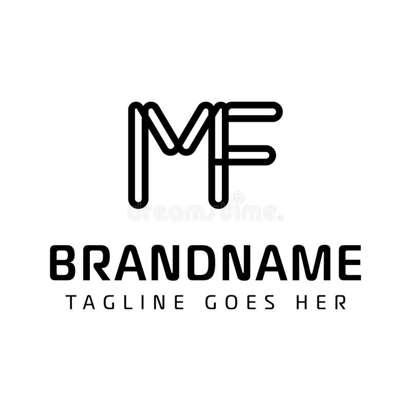 Letters MF Monogram Logo, for Business with MF or FM Initials Stock ...