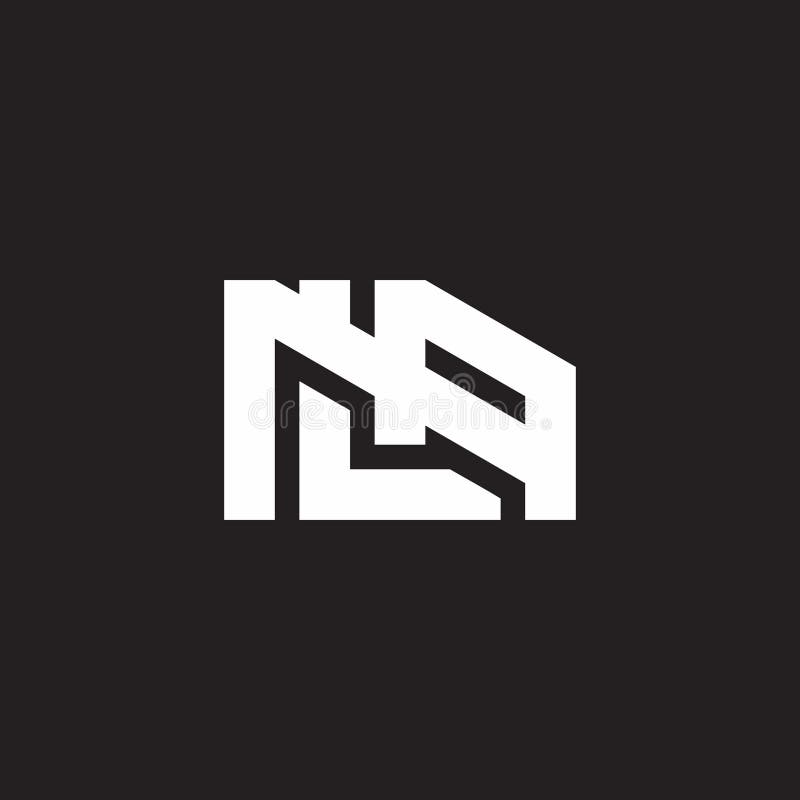 Letters Mla Simple Stripes Overlapping Lines Logo Vector Stock Vector ...