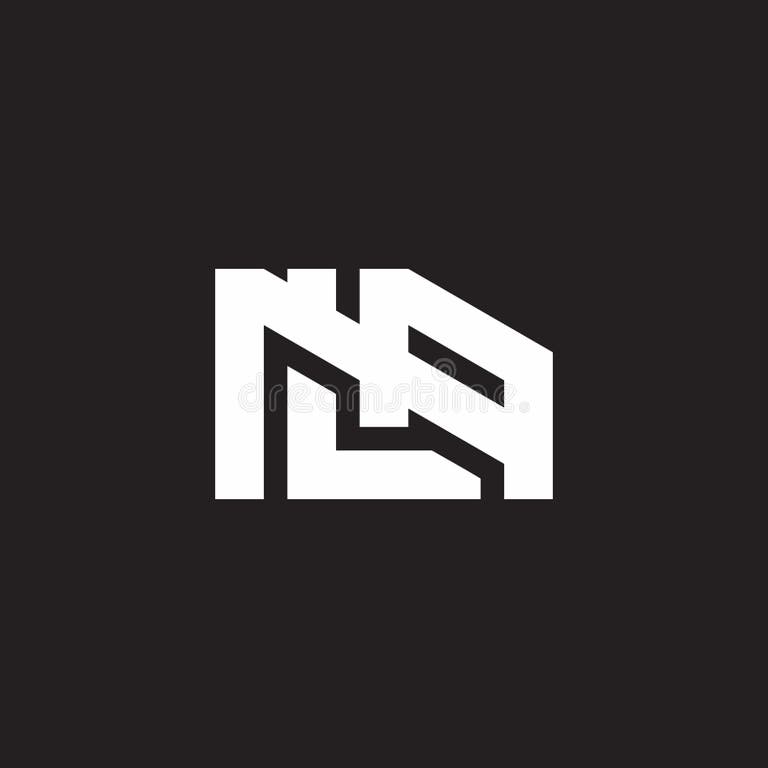 Letters Mla Simple Stripes Overlapping Lines Logo Vector Stock Vector ...