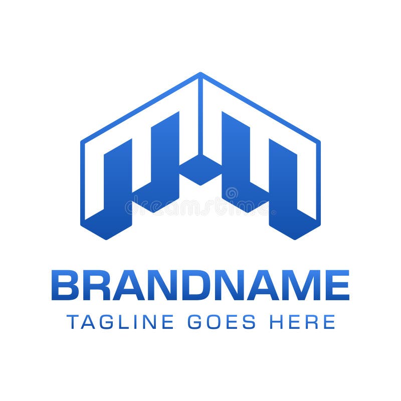 Letters MM 3D Monogram Logo, Symbolizes Strength, Dynamism, and ...