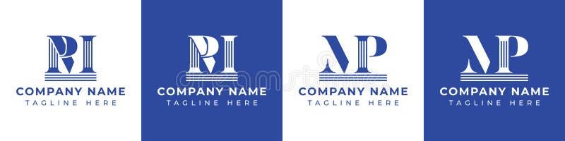 Letters MP and PM Pillar Logo, Suitable for Business with MP and PM ...