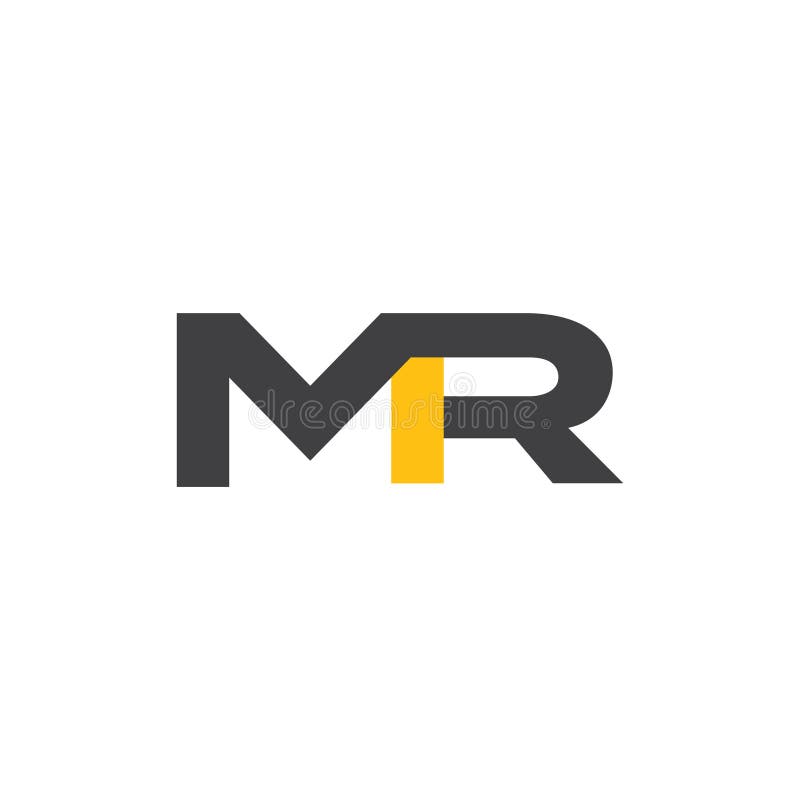 M R MR Initial Logo Signature Vector. Handwriting Concept Logo. Stock ...