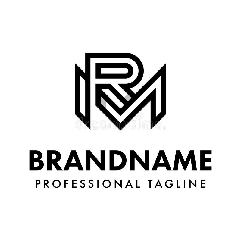 Letters MR Monogram Logo, for Business with RM or MR Initials Stock ...