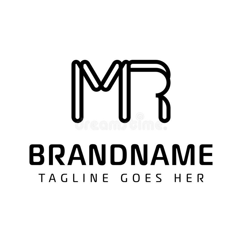 Letters MR Monogram Logo, for Business with MR and RM Initials Stock ...