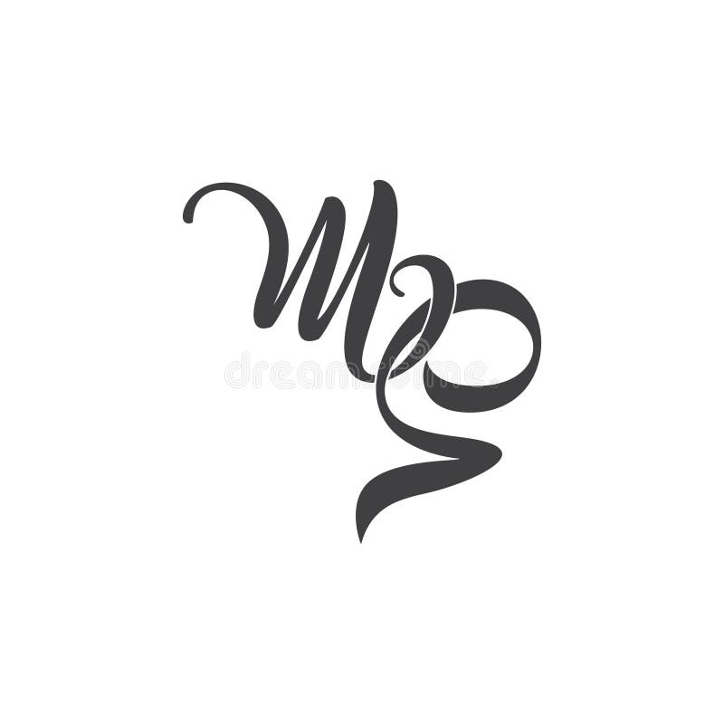 Letters Ms Simple Linked Ribbon Logo Vector Stock Vector - Illustration ...