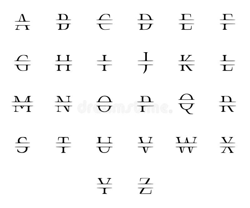 Letters name monogram set. stock vector. Illustration of brand - 230156430