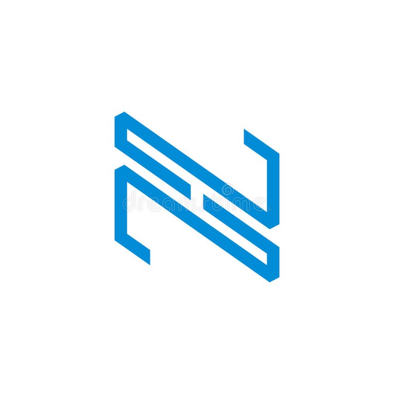 Letters Nhs Stripes Geometric Logo Vector Stock Vector - Illustration ...