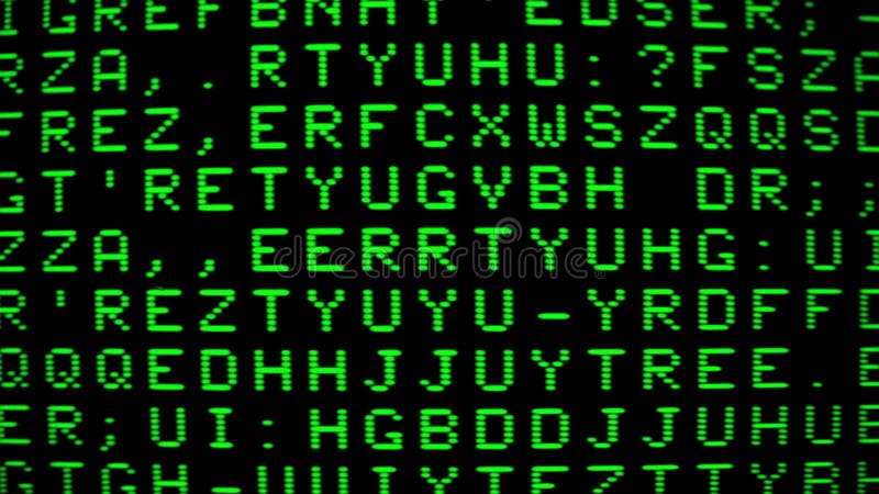 Green Letters and Numbers Data Computer Code Stock Video - Video of ...