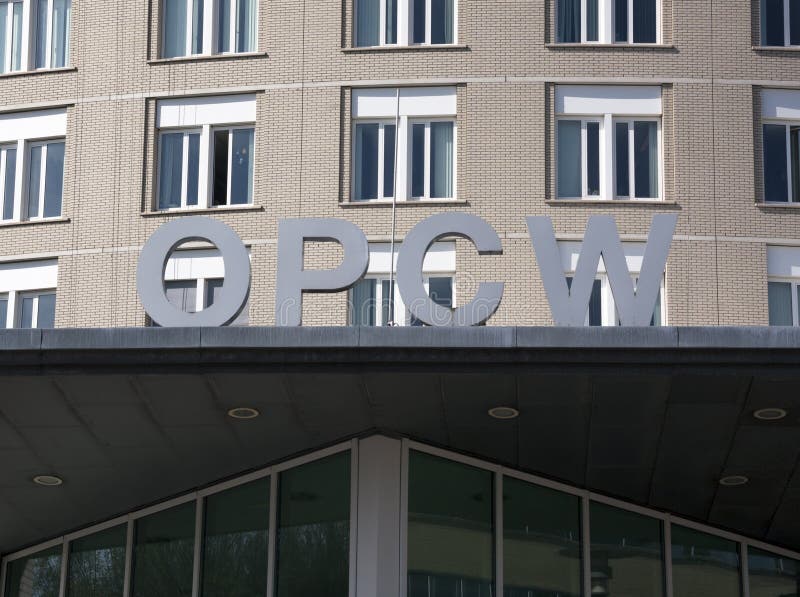 Letters on the OPCW Building in the Hague Netherlands Editorial ...