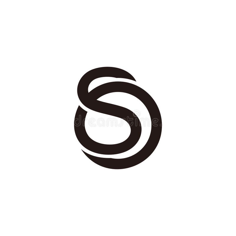 Letters Os Linked Circles Overlap Symbol Logo Vector Stock Vector ...