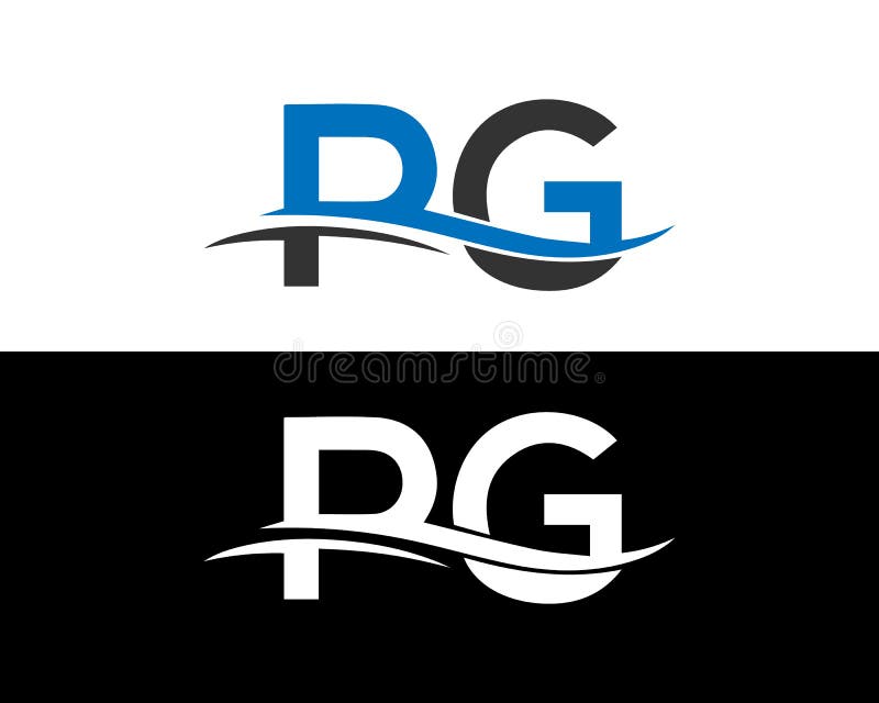 Letters PG Logo Design. Simple and Creative Stock Vector - Illustration ...