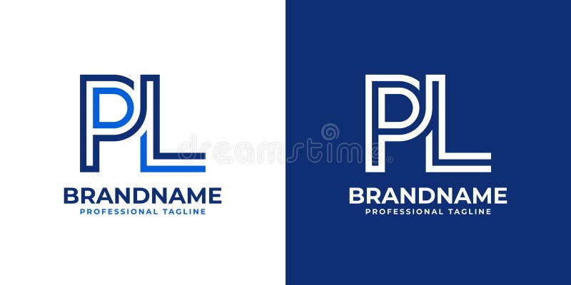 Letters PL Line Monogram Logo, Suitable for Business with PL or LP ...