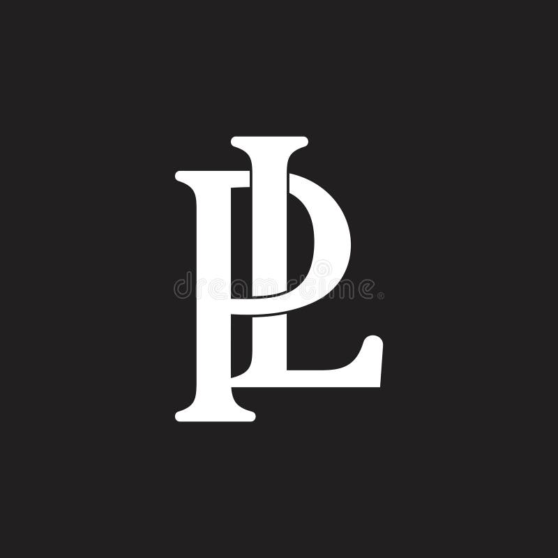 Letters Pl Linked Design Logo Vector Stock Vector - Illustration of ...