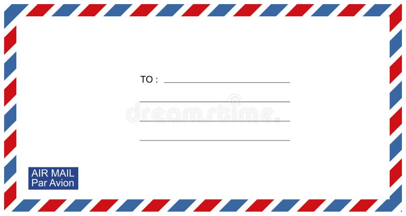Letters and Postmarks, Airmail Designs Vector Stock Vector ...