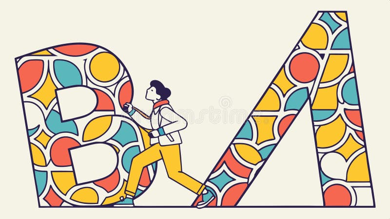 Letters R and a with People, Word RA and Group Effort Vector Design ...