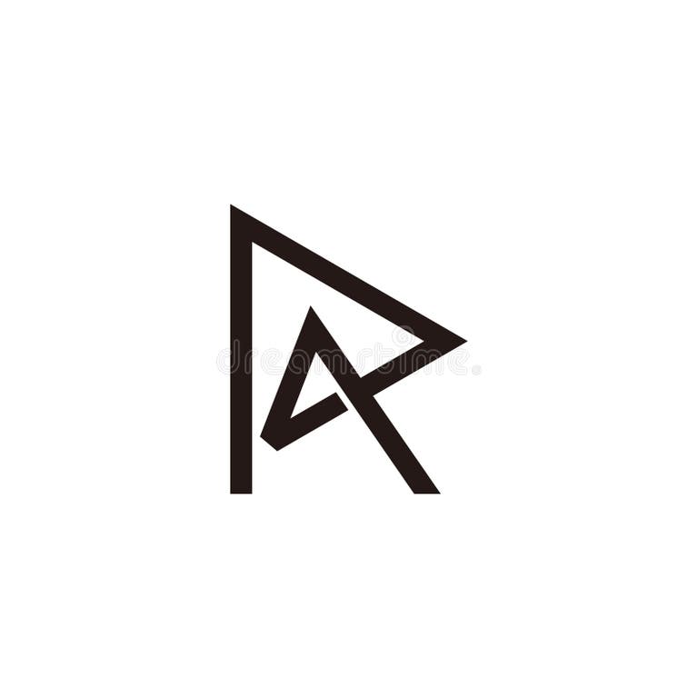 Letters Ra Motion Triangles Simple Logo Vector Stock Vector ...
