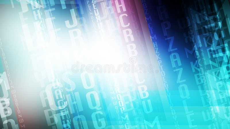 Characters, Letters, and Rectangles Typographic Background of Random ...