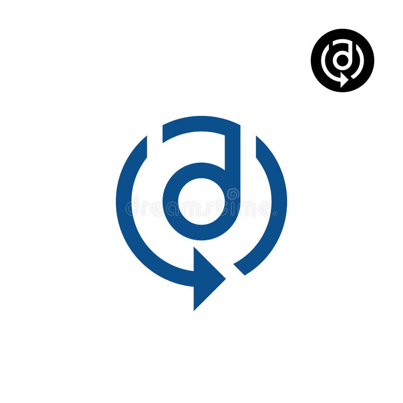 Letters a Reset Arrow or Any Re- Logo Design Stock Vector ...