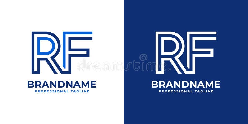 Letters RF Line Monogram Logo, Suitable for Business with RF or FR ...