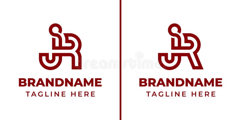 Letters RJ or JR Monogram Logo, Suitable for Any Brand with JR or RJ ...
