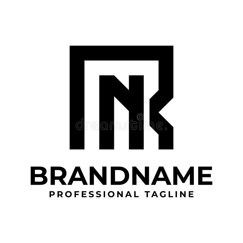 Letters RN Monogram Logo, Suitable for Any Business with NR or RN ...